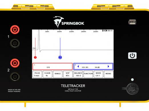Impulzní reflektometr Springbok TeleTracker - Radeton